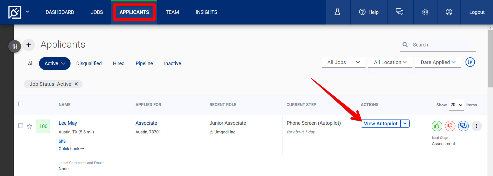 Scheduling interviews using Autopilot
